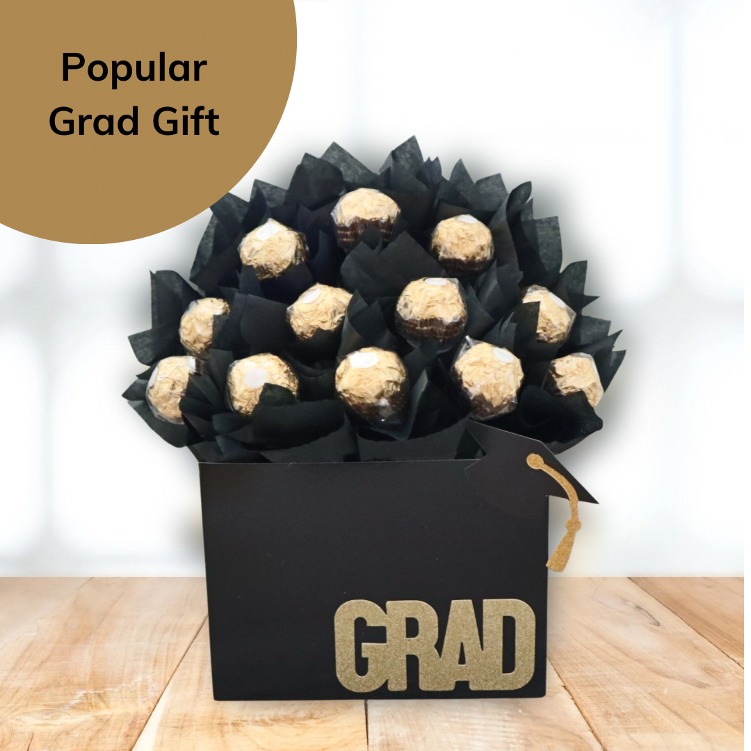 Graduation Bouquet - Ferrero Rocher Chocolates & Graduation Decor ...