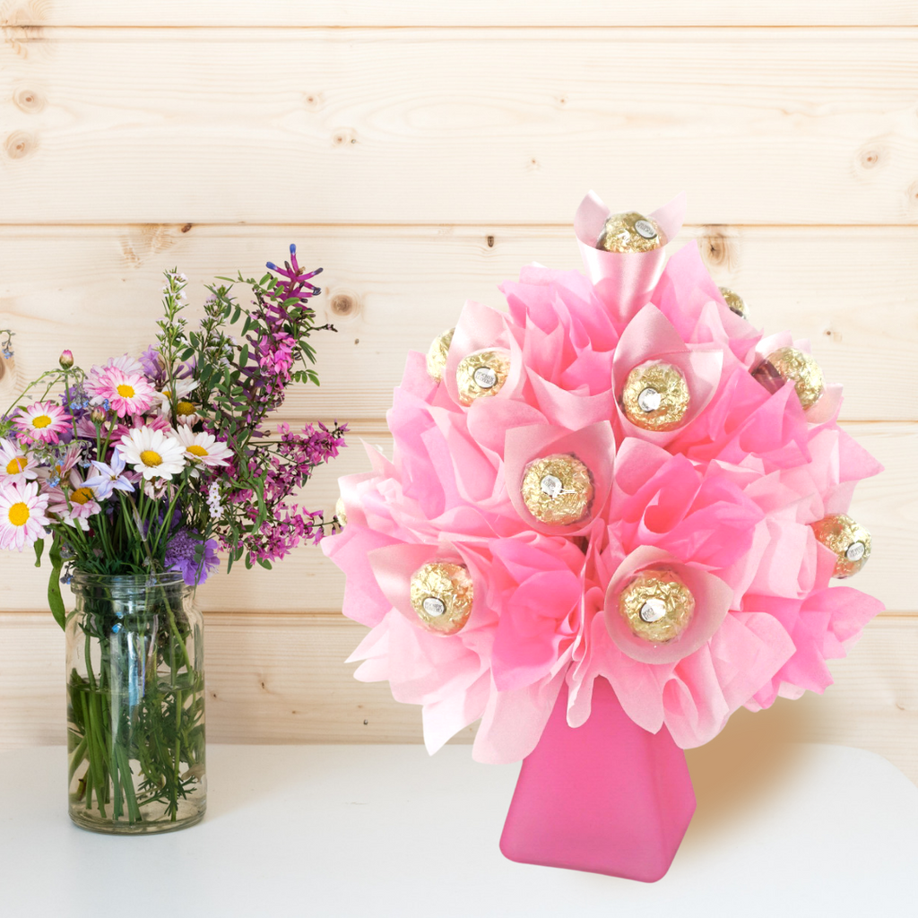 Tickled Pink Ferrero Bouquet